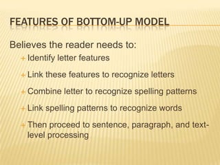 Theories in reading instruction report | PPTX