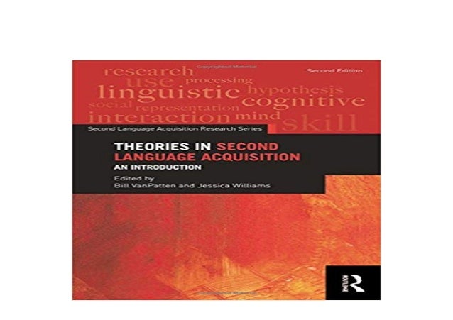 theories of second language acquisition pdf
