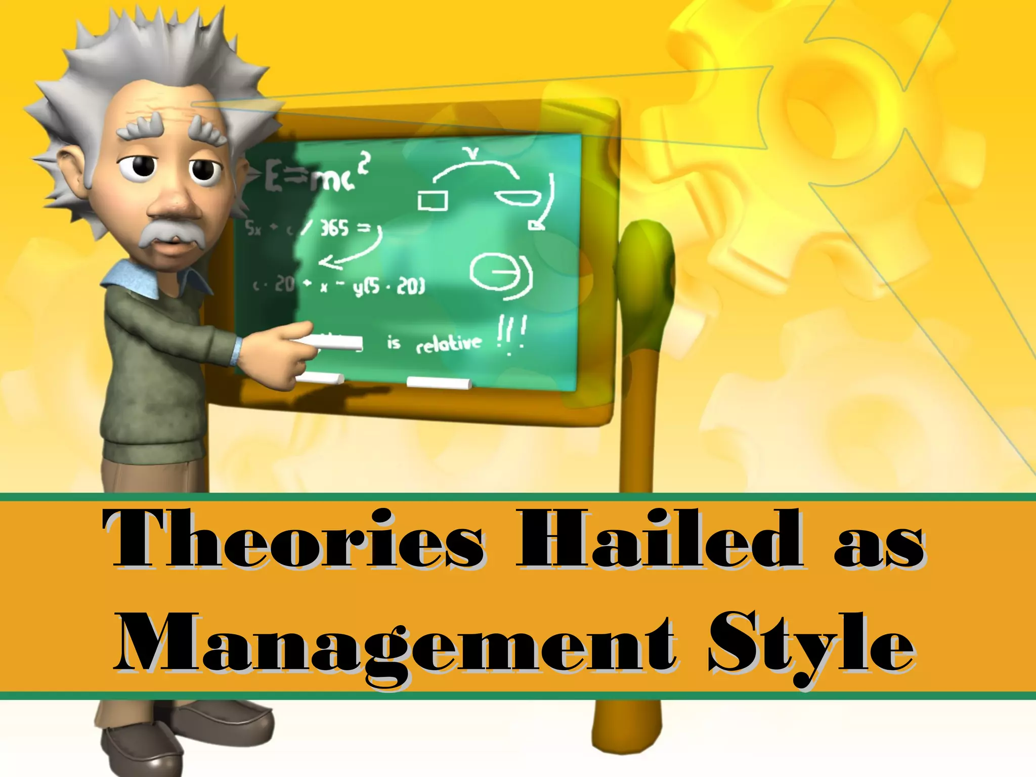 Theories of Management Style | PPT