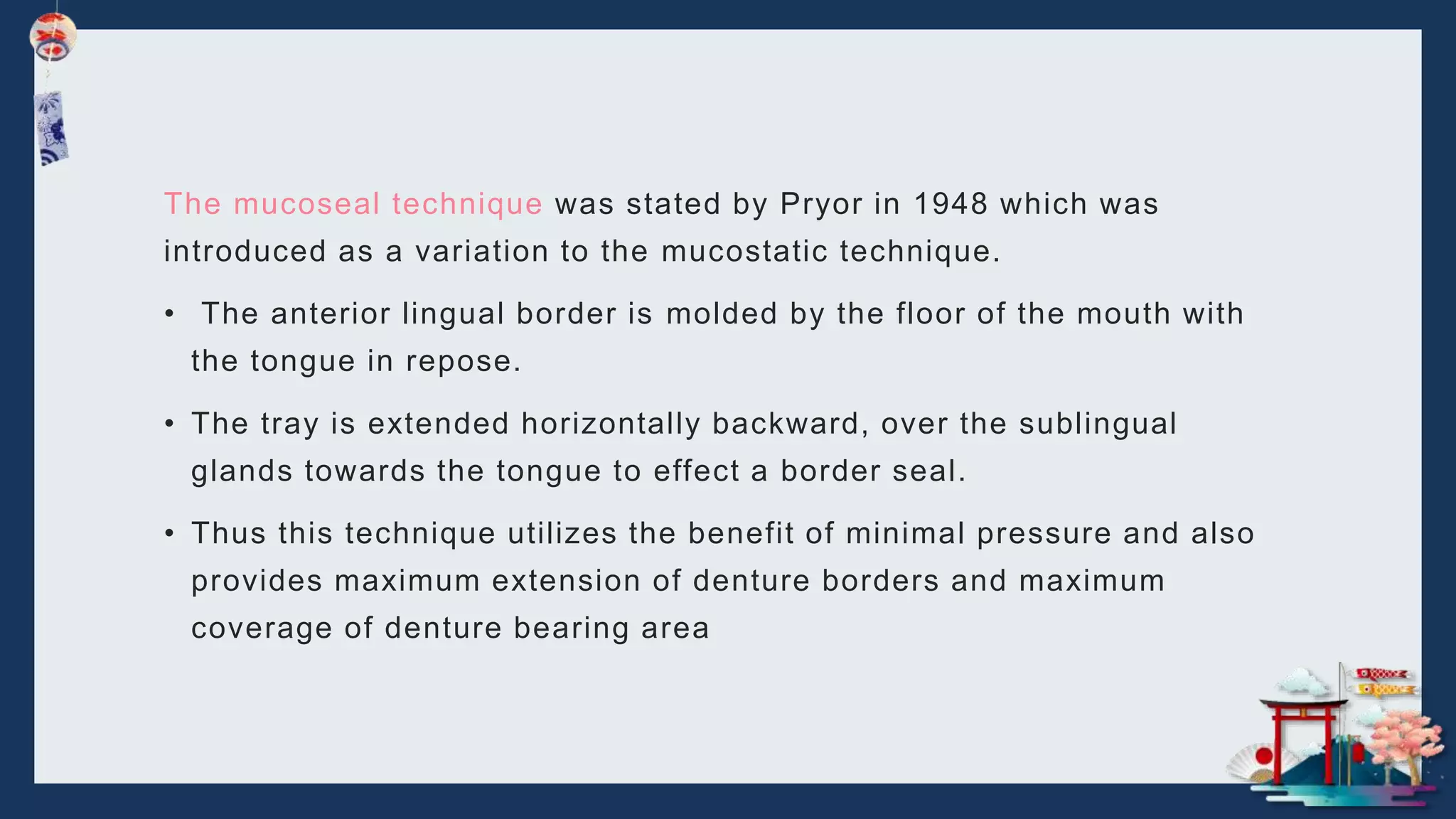 Theories, objectives and principals of impression making in complete ...