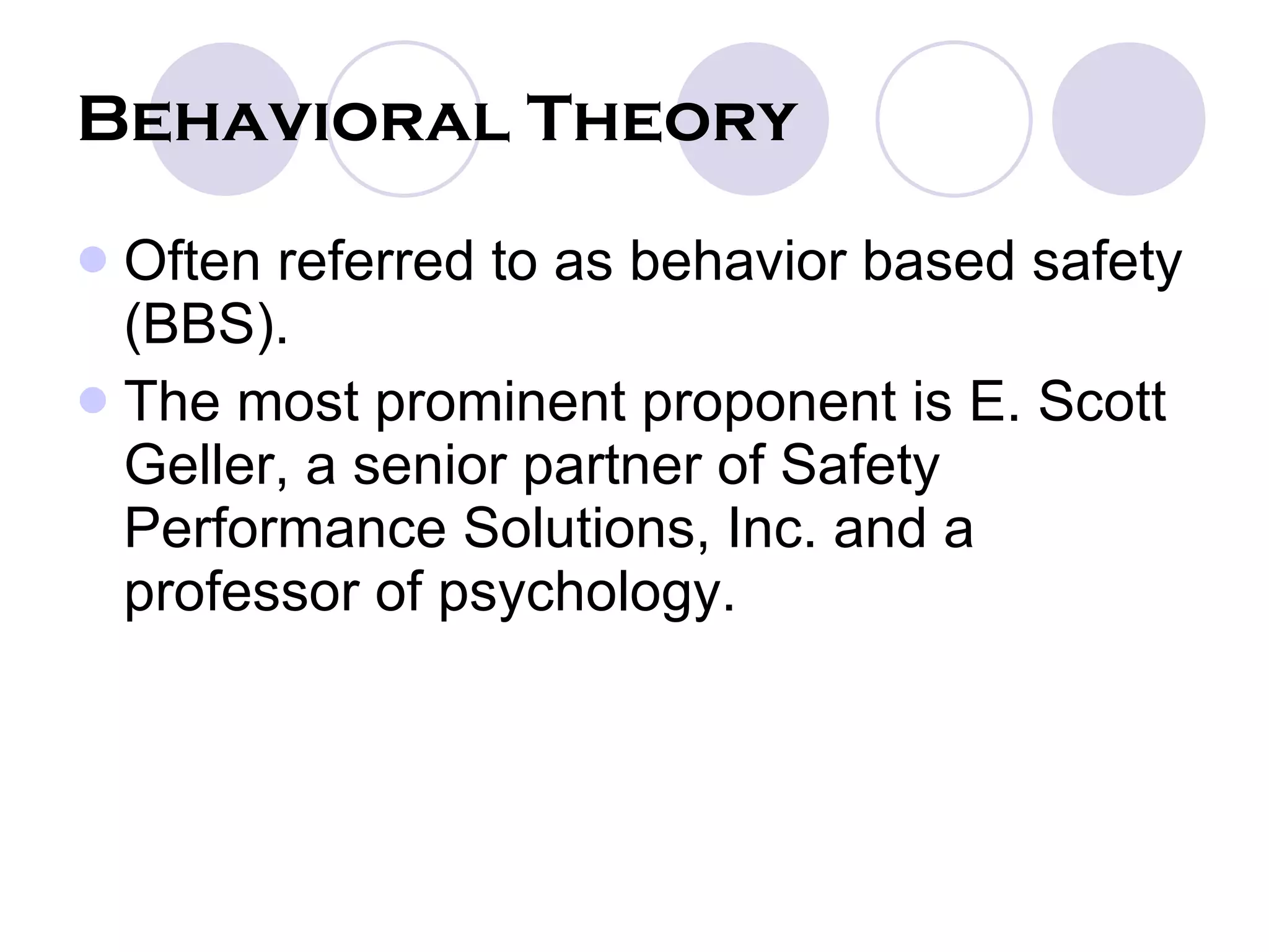 Theories of accident causation | PPT