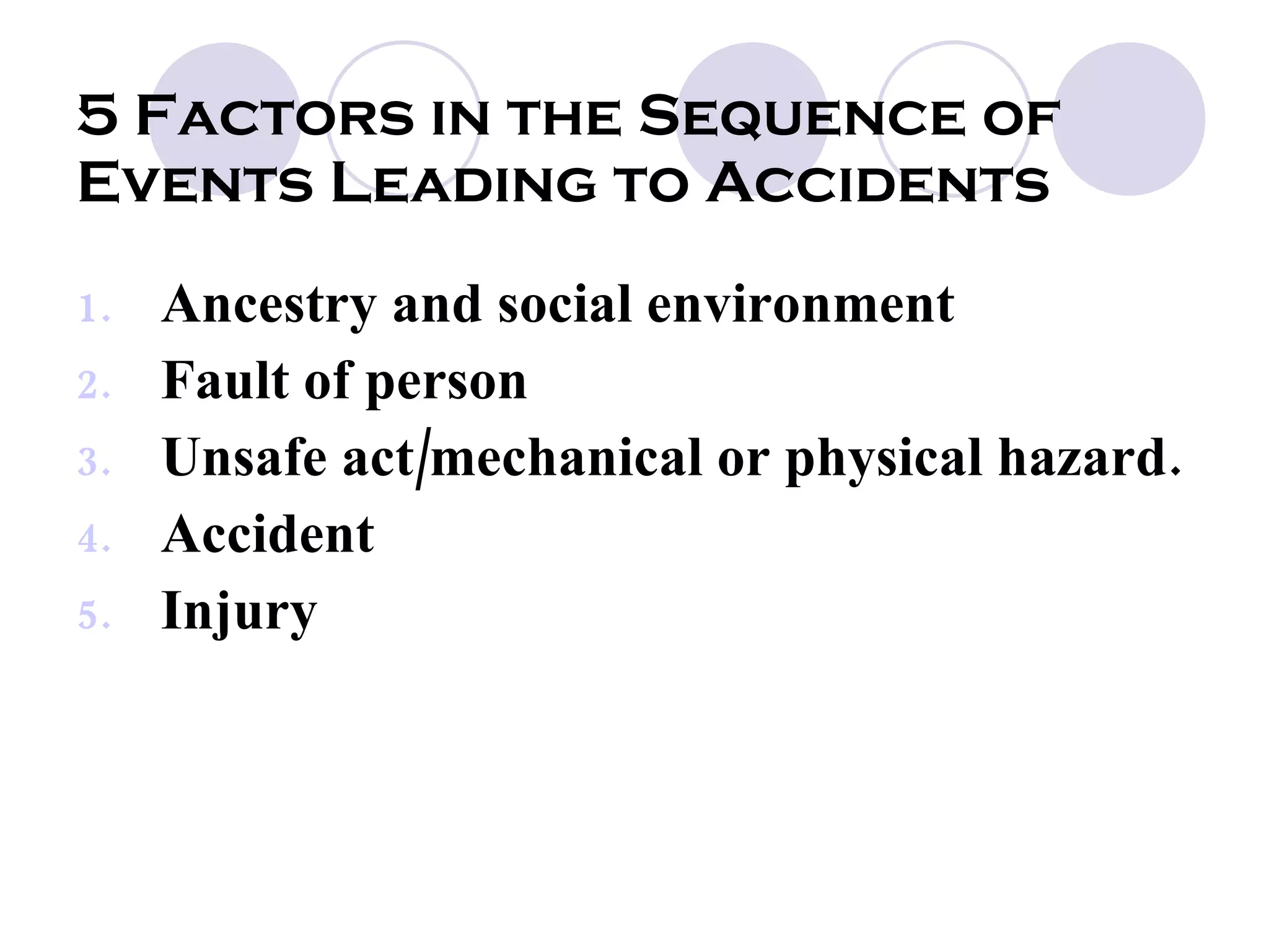Theories of accident causation | PPT