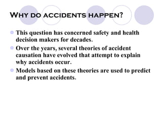 Theories of accident causation | PPT
