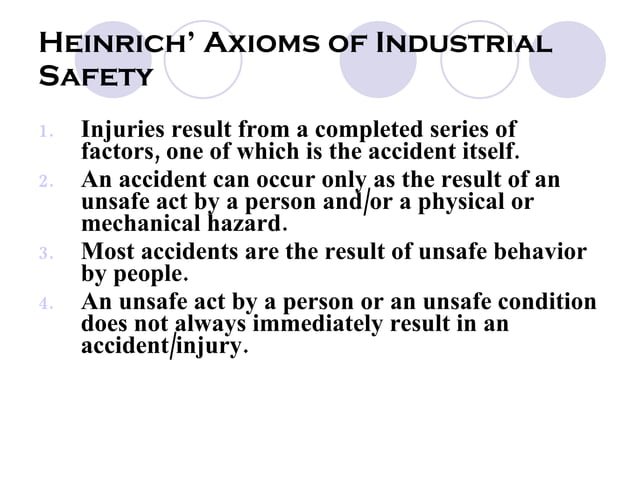 Theories of accident causation | PPT