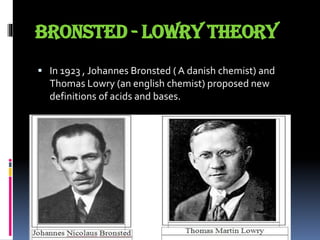 Theories of acid and base | PDF