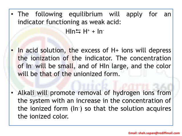 Theories of acid base indicators | PDF | Chemistry | Science