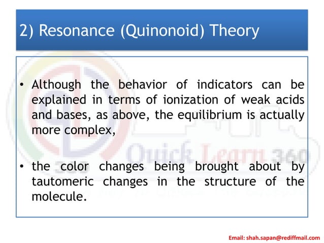 Theories of acid base indicators | PDF | Chemistry | Science