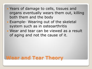 Theories of aging | PPTX