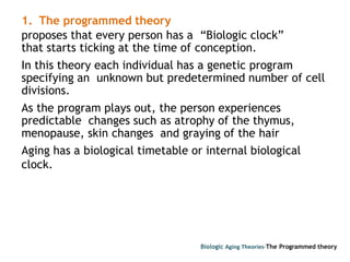 Theories of aging | PPTX