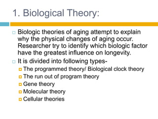 Theories of aging | PPTX