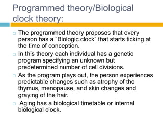 Theories of aging | PPTX