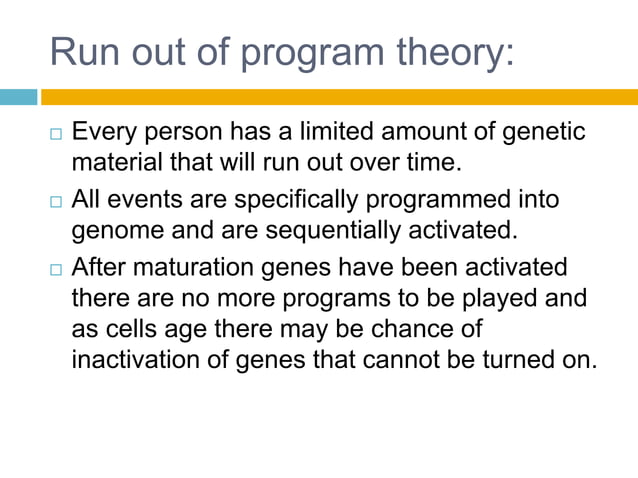 Theories of aging | PPTX | Eldercare | Family and Relationships