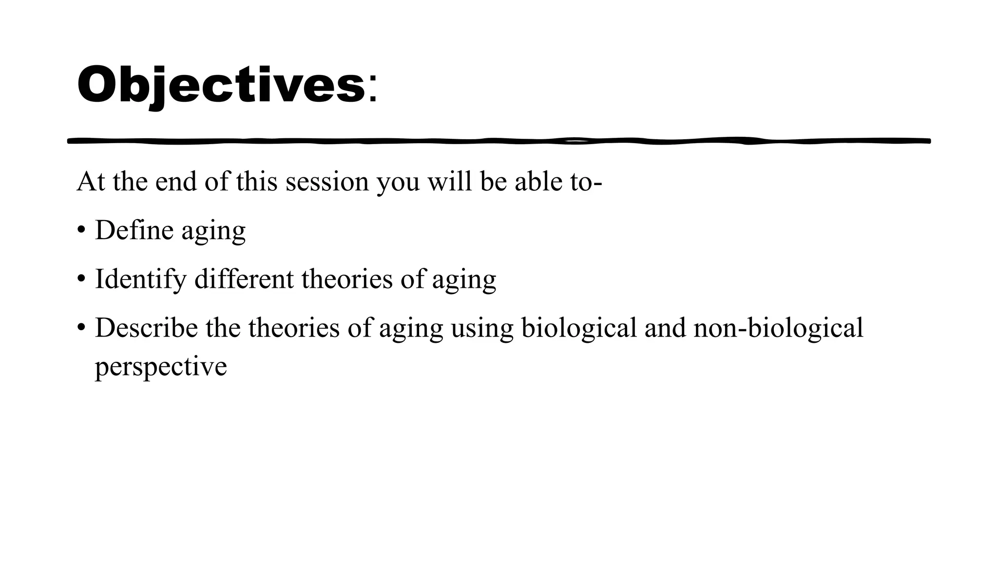 Theories of aging | PPTX