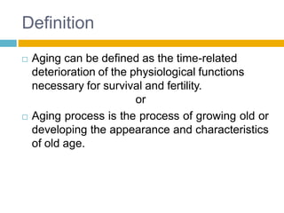 theoriesofaging..pptx | Genetics | Science