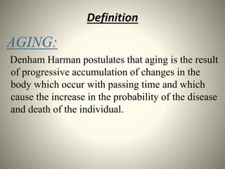 Theories of Aging that presented again process | PPTX