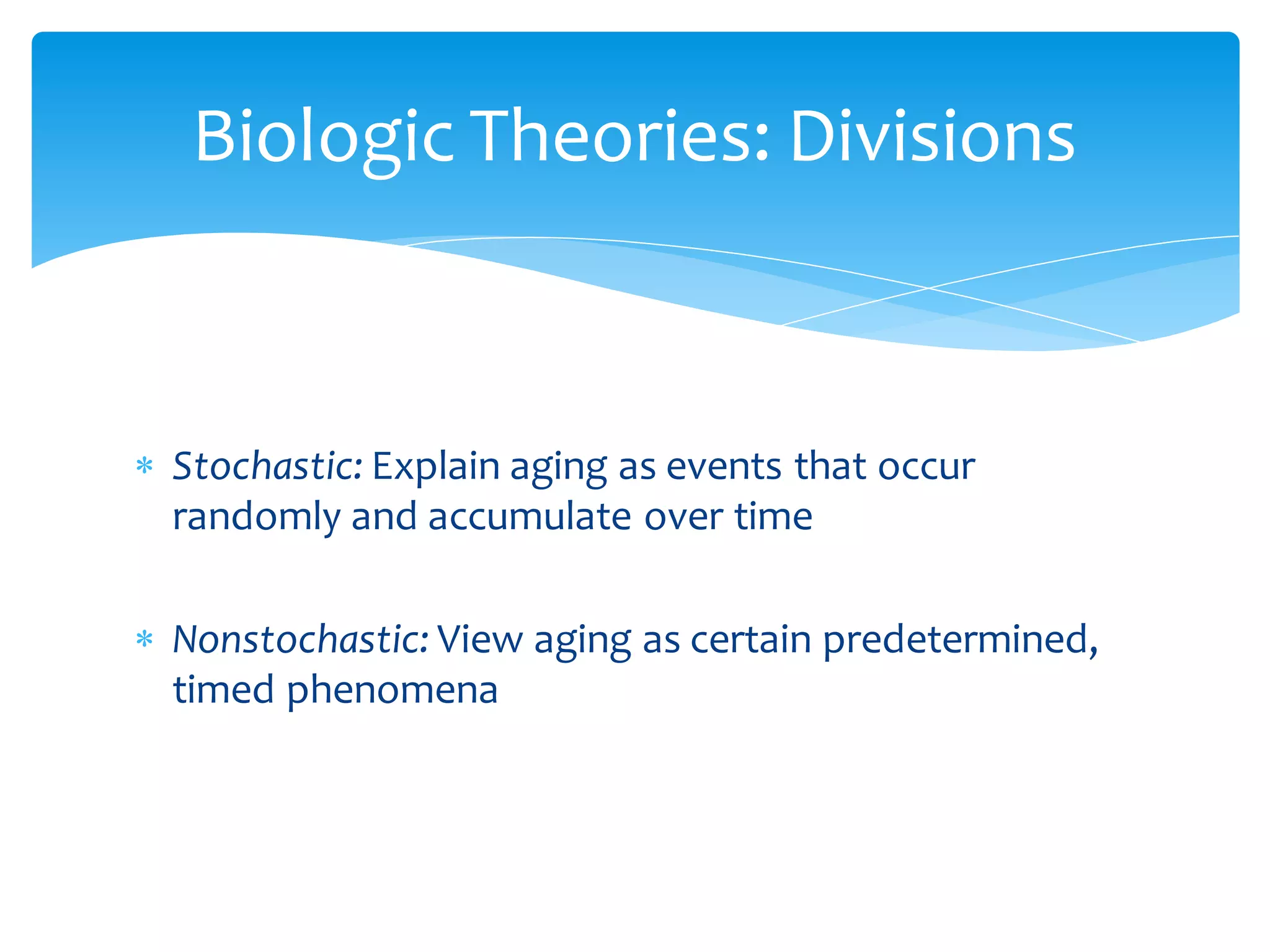 Aging Theories - Rehabilitation | PDF