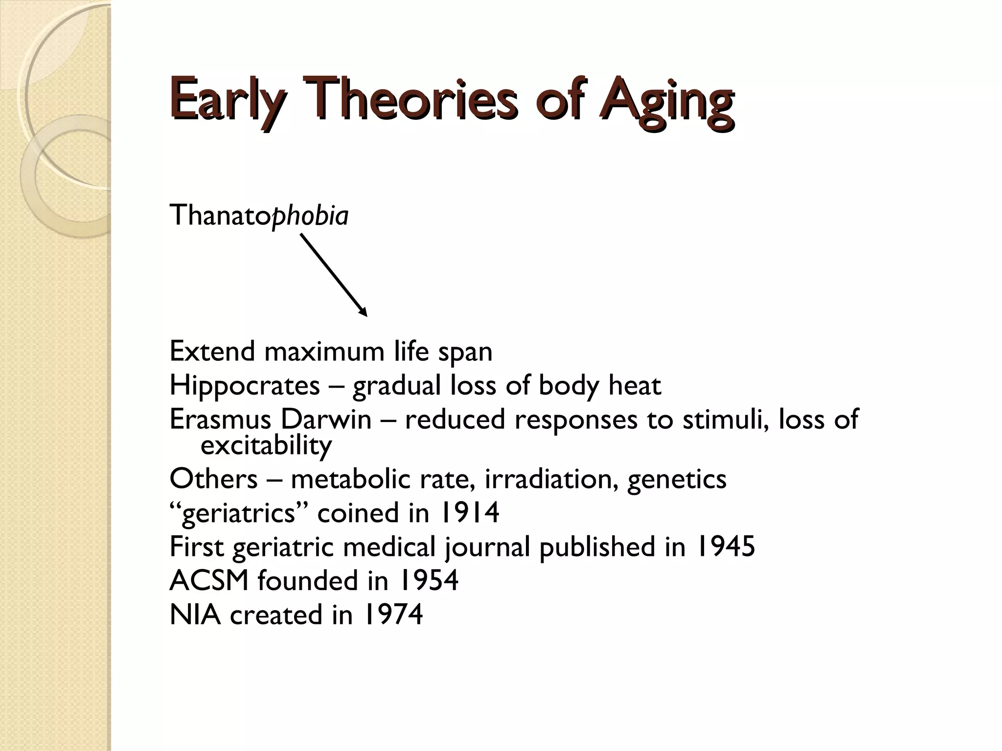 Theories of aging s14 | PPT
