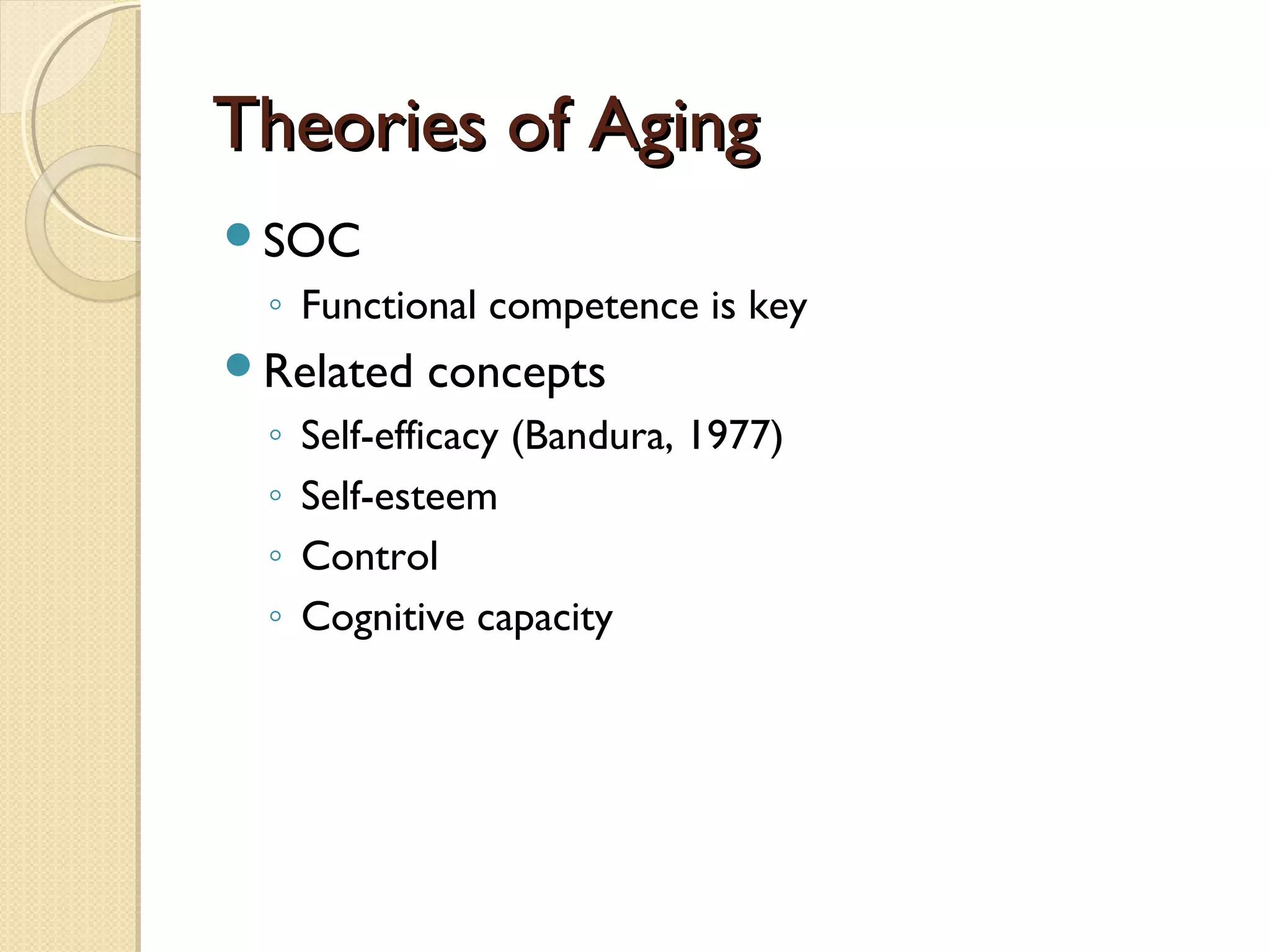 Theories of aging s14 | PPT