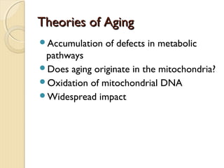 Theories of aging s14 | PPT