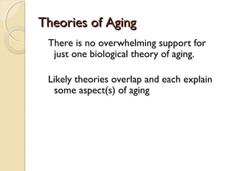 Theories of aging s14 | PPT