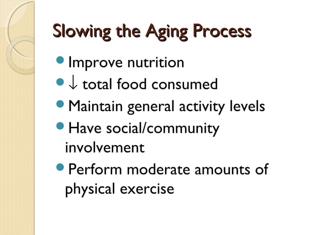 Theories of aging s14 | PPT | Genetics | Science