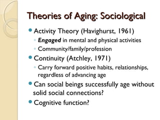 Theories of aging s14 | PPT