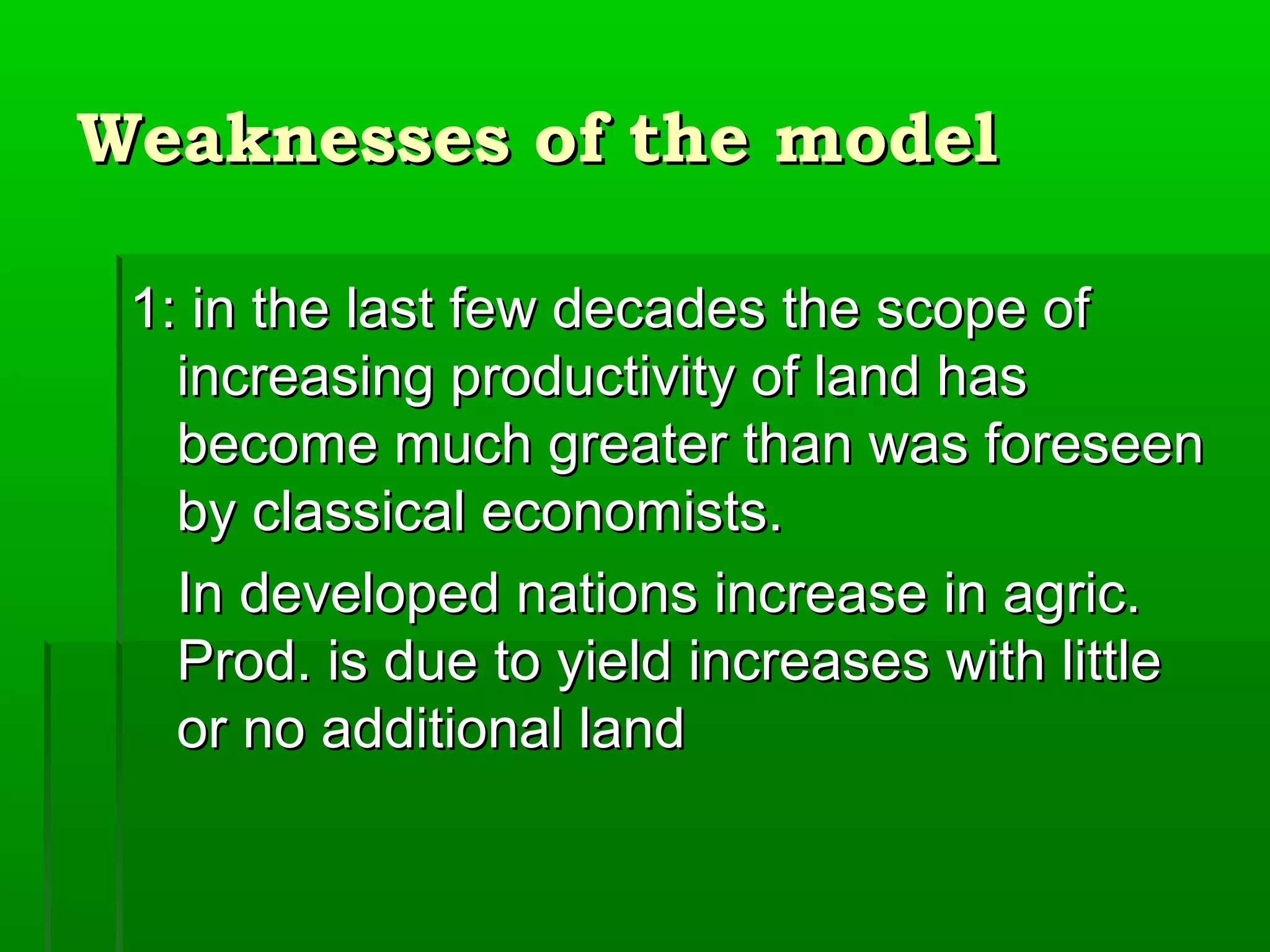 Theories of agricultural development | PPT