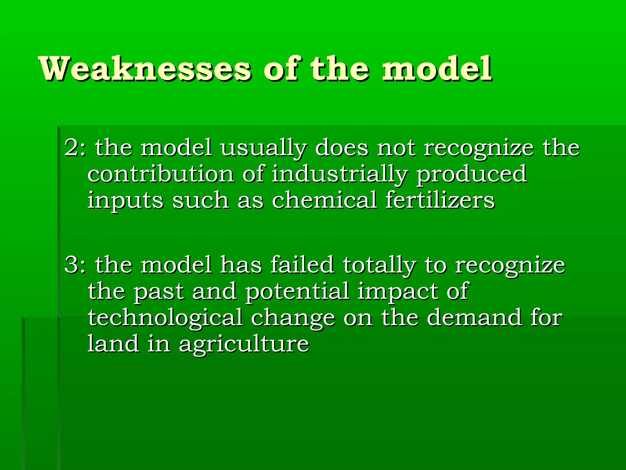 Theories of agricultural development | PPT