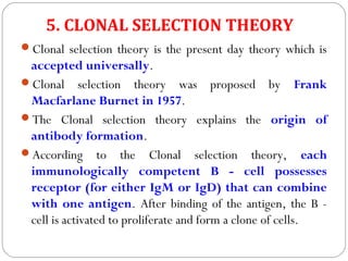 Theories of Antibody production | PPT