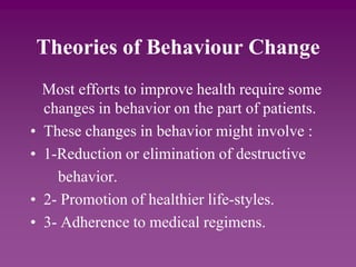 Theories of behaviour change | PPTX