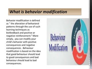 Theories of behaviour modification | PPTX