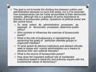 Theories of bureaucratic politics ppt | PPTX