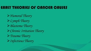 Theories of cancer causation | PDF