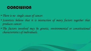 Theories of cancer causation | PDF