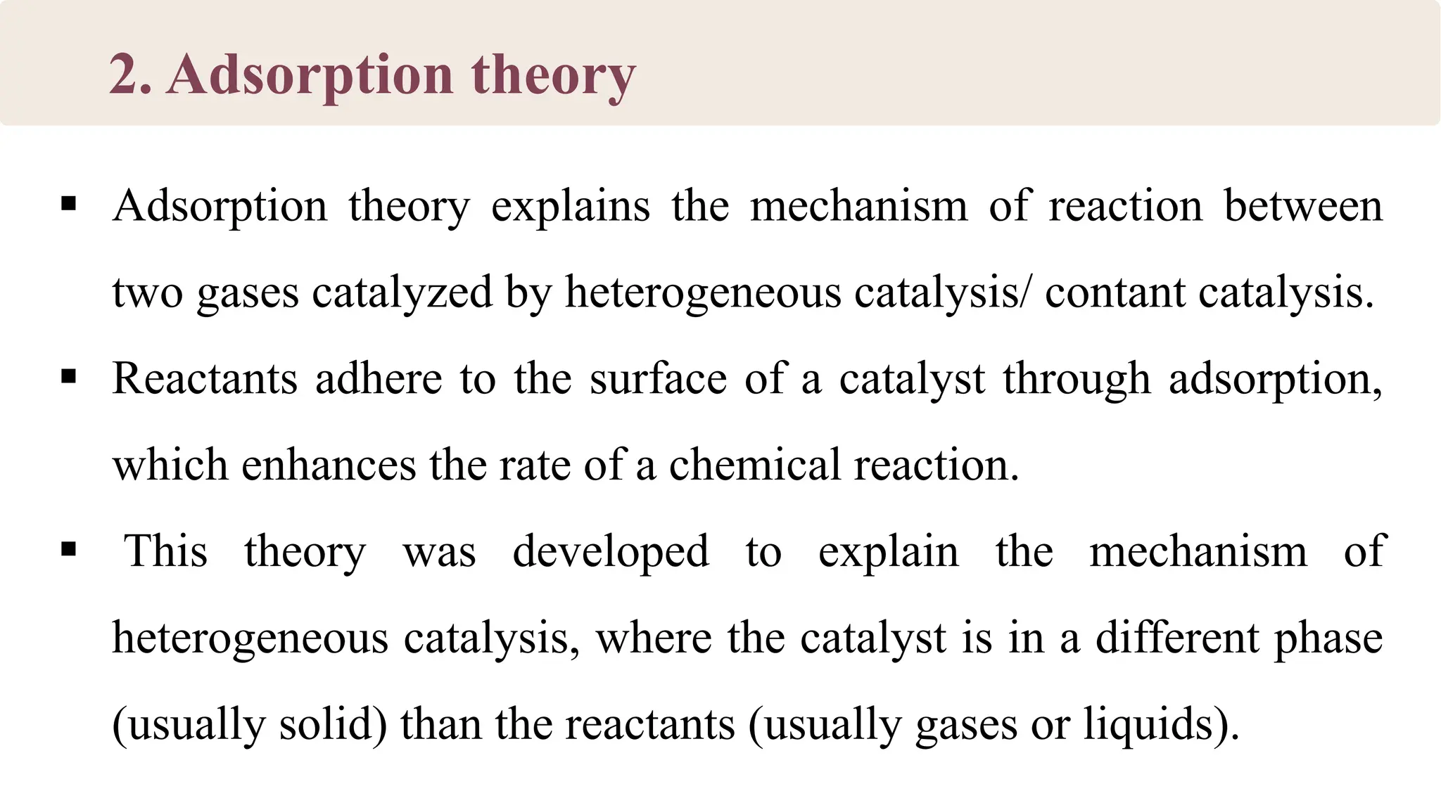 Theories of Catalysis. Theory of intermediate compound foramtion and ...