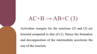 Theories of Catalysis. Theory of intermediate compound foramtion and ...