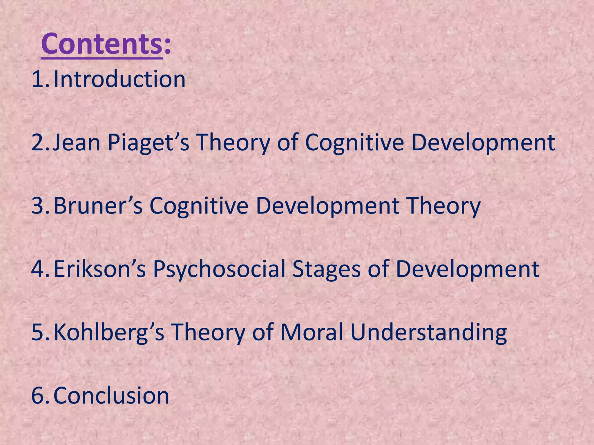 Theories of child development | PPTX
