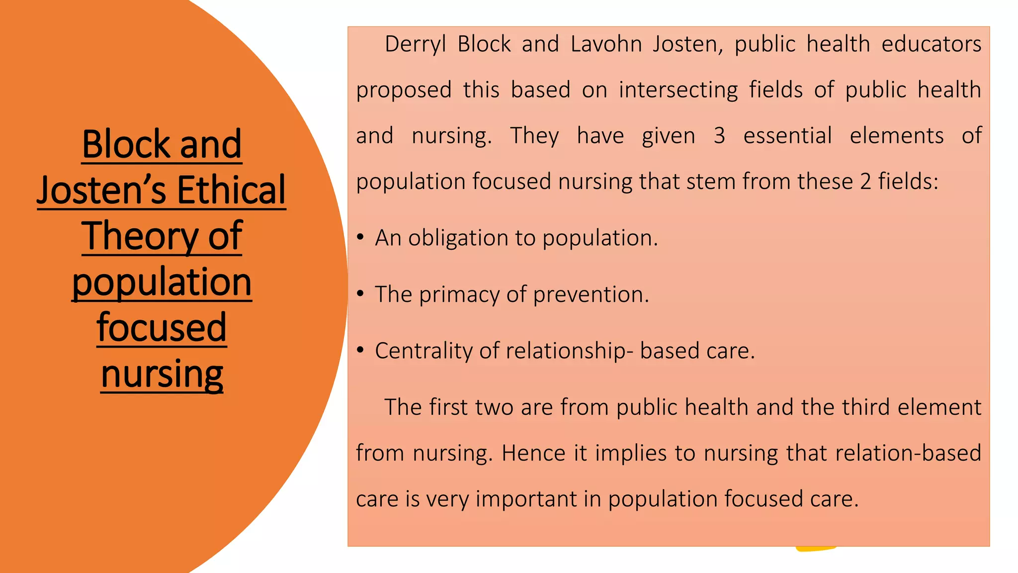 Theories related to Community Health Nursing | PPTX