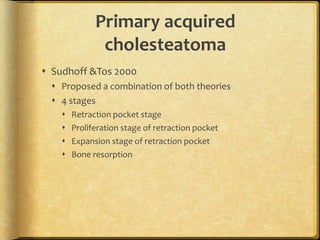Theories of cholesteatoma | PPTX