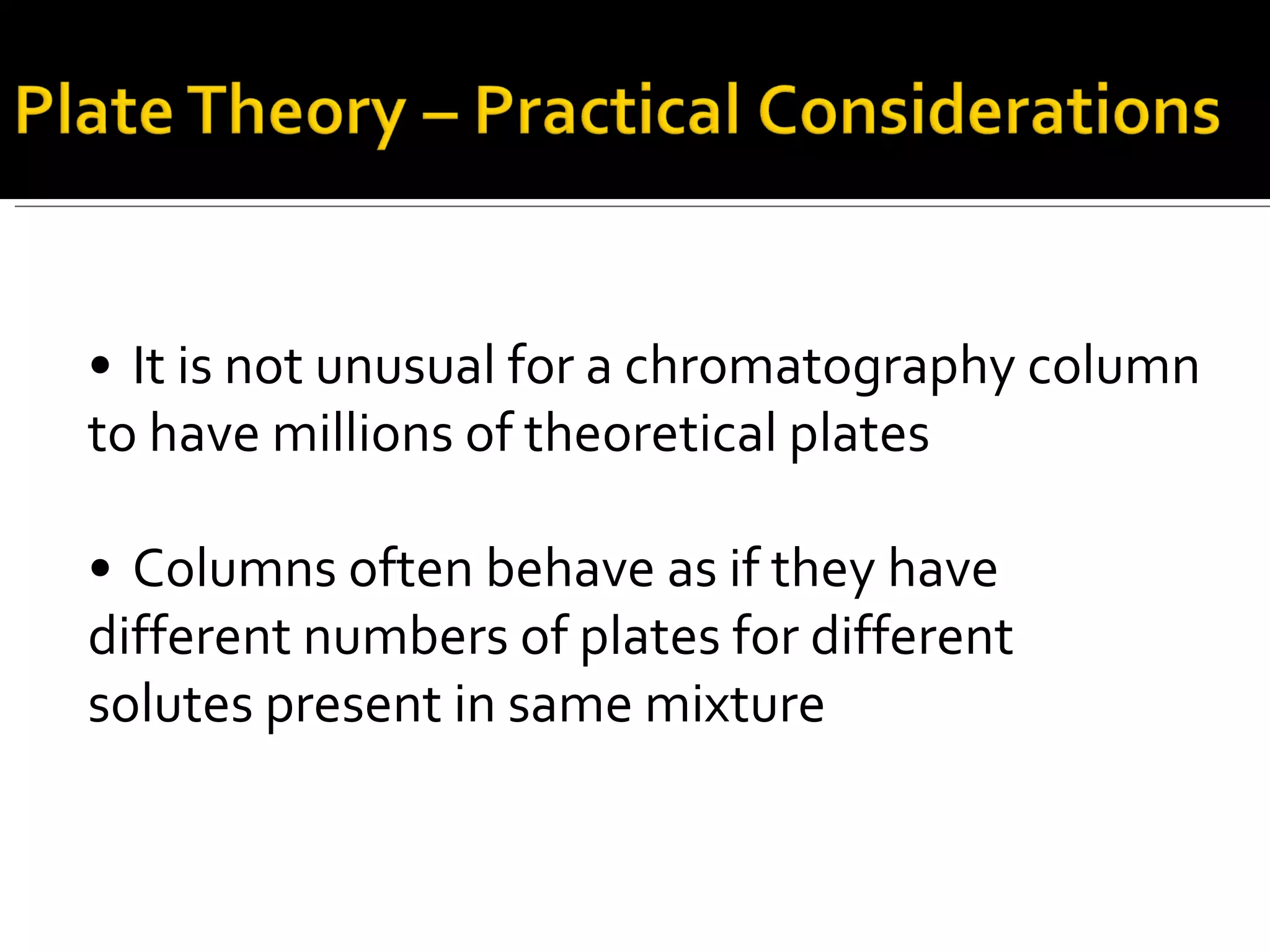 Theories of chromatography | PPT