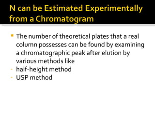 Theories of chromatography | PPT