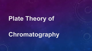 Theories of chromatography Rate theoryand plate theory.pptx