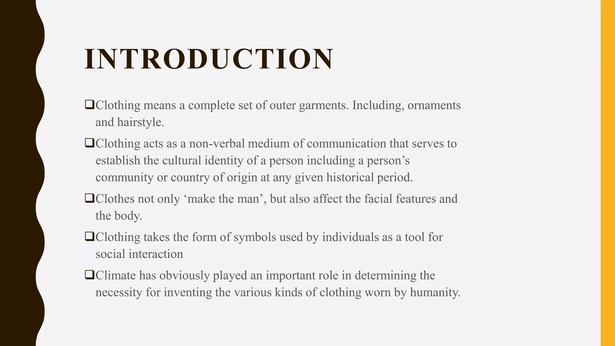 Theories of clothing | PPTX