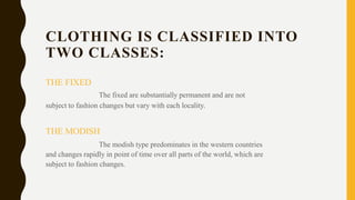 Theories of clothing | PPTX