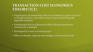 Theories of co operatives | PPTX