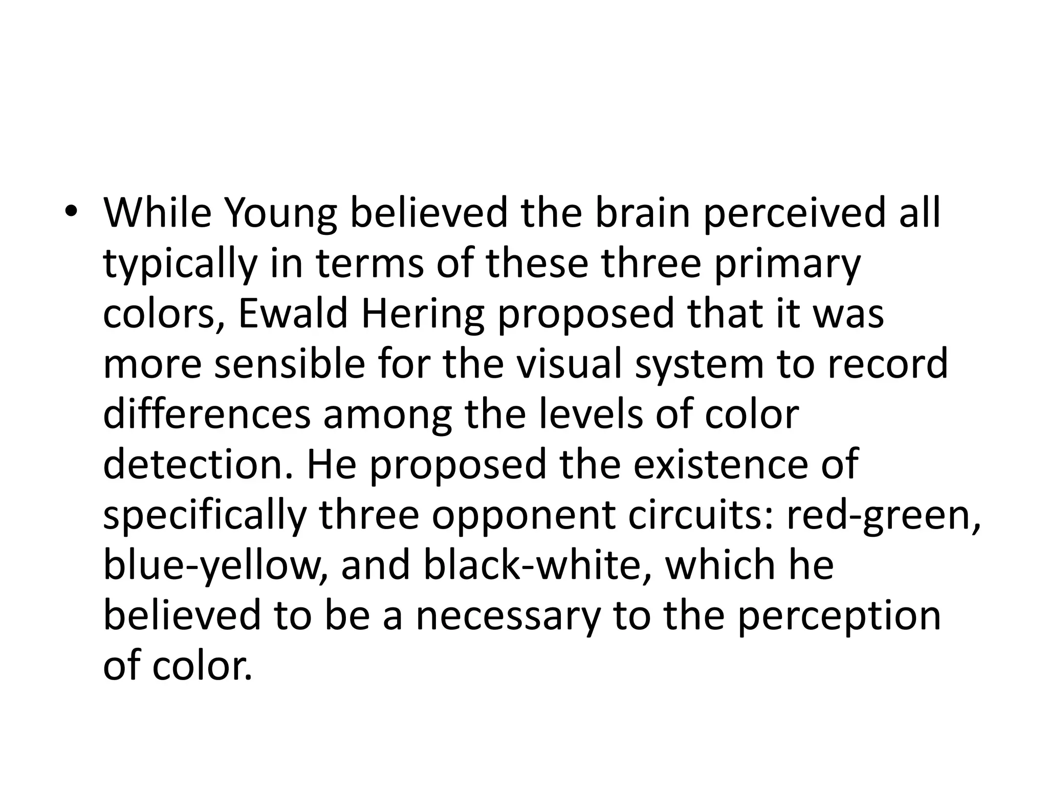 Theories of color vision | PPT