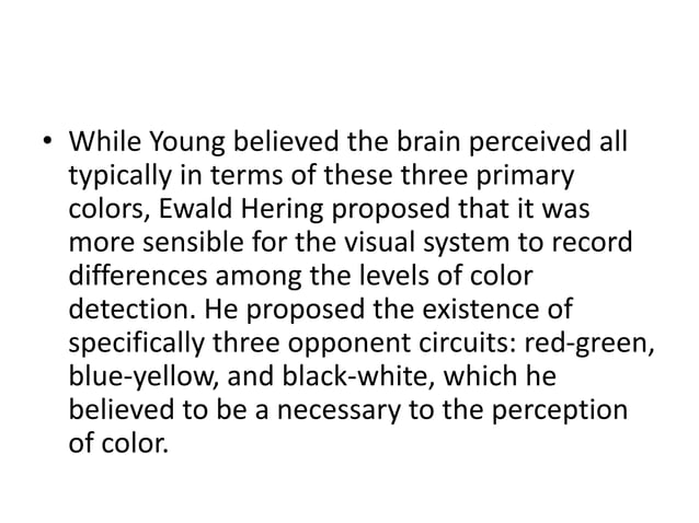 Theories of color vision | PPTX | Physics | Science