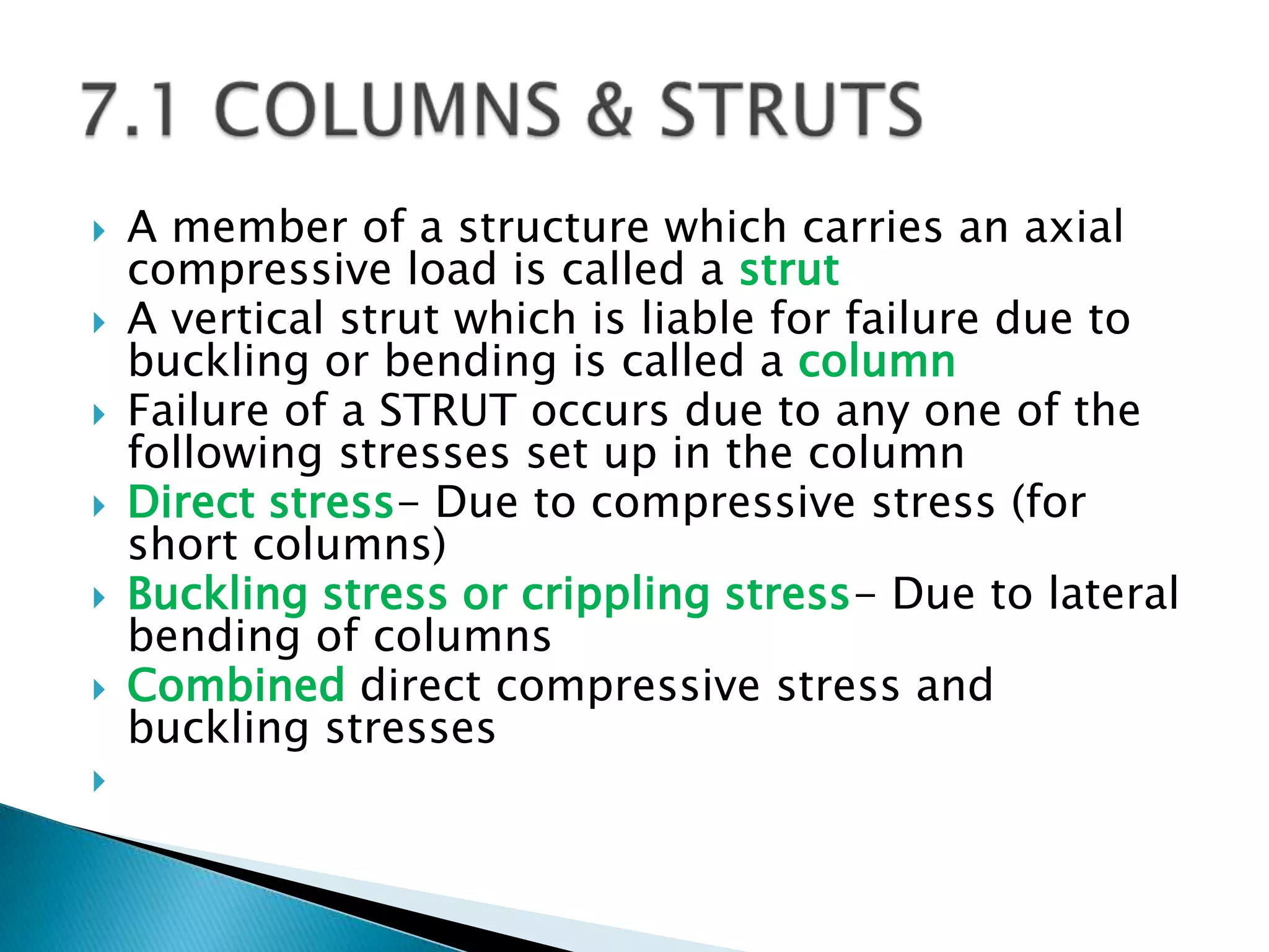 Theories of columns | PPTX