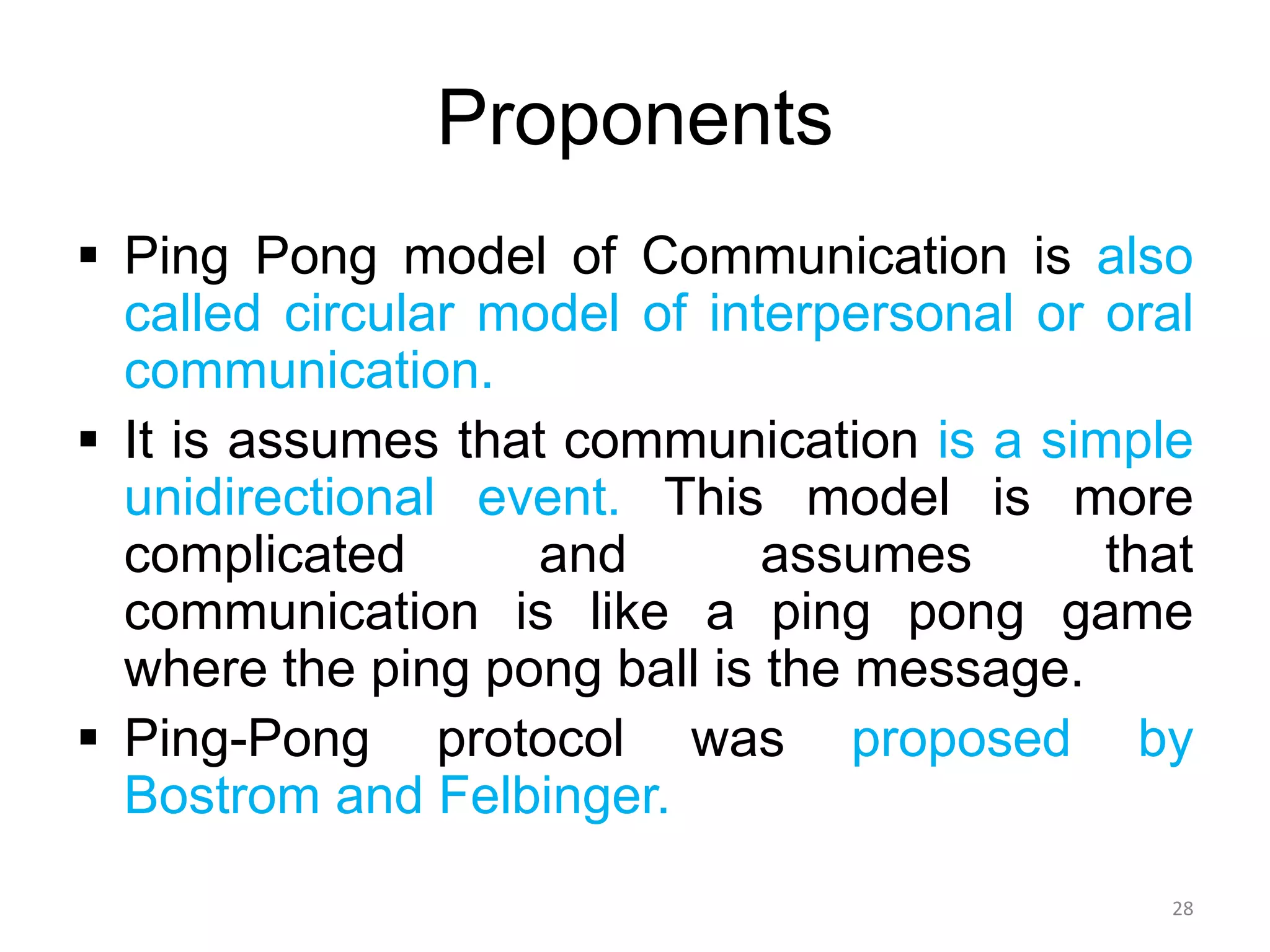 Theories of communication and their Applications | PPTX