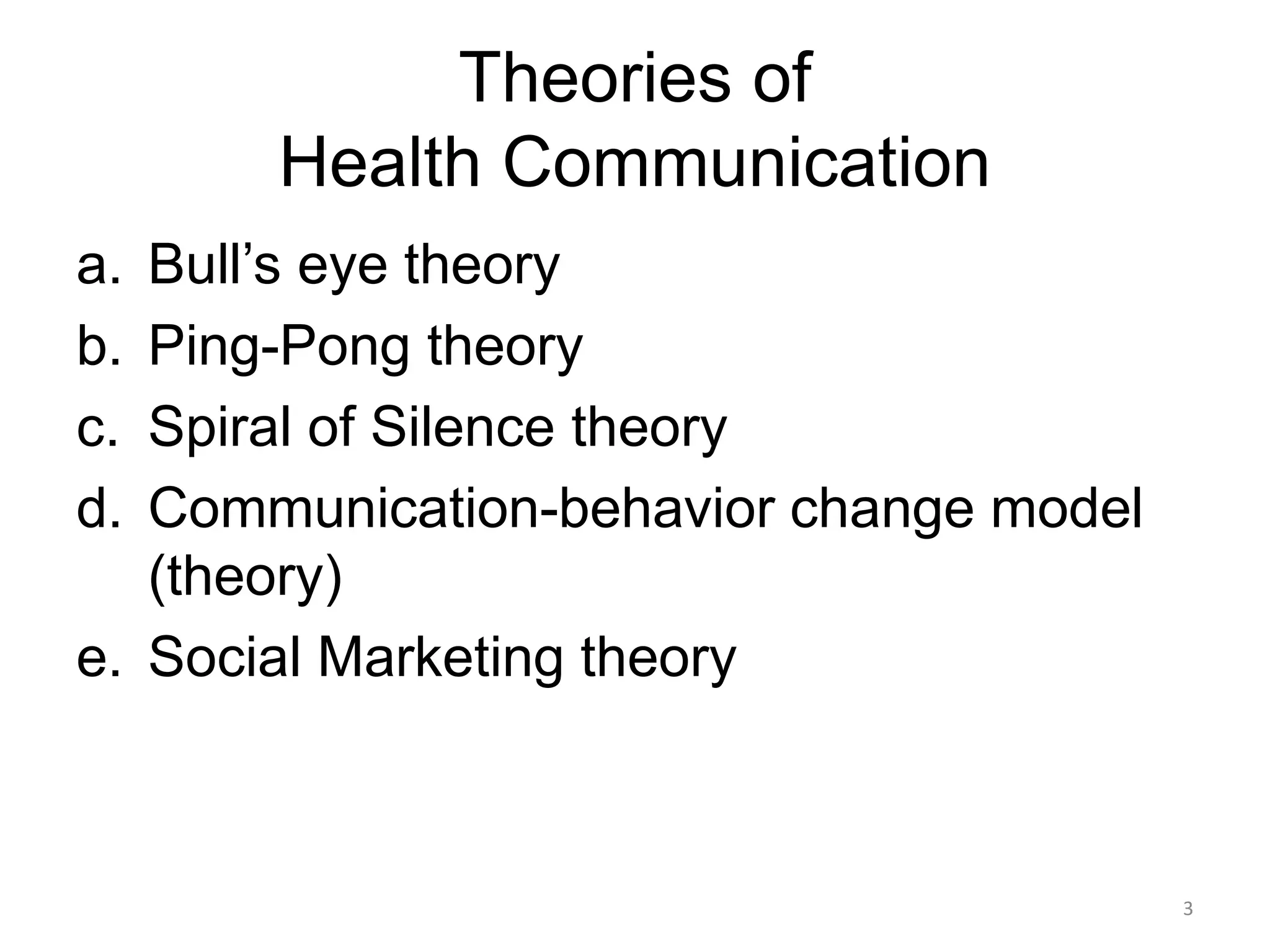 Theories of communication and their Applications | PPTX